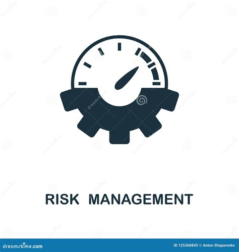 Risk Management Icon Monochrome Style Design From Management Icon Collection Ui Pixel Perfect