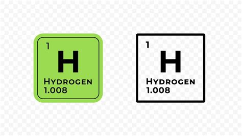Hydrogen Element Square