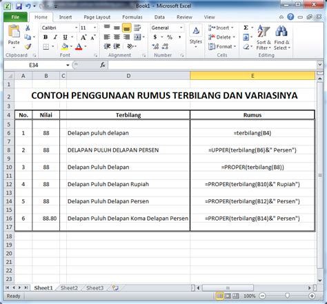 Cara Mudah Membuat Rumus Terbilang Pada Excel Caranecom