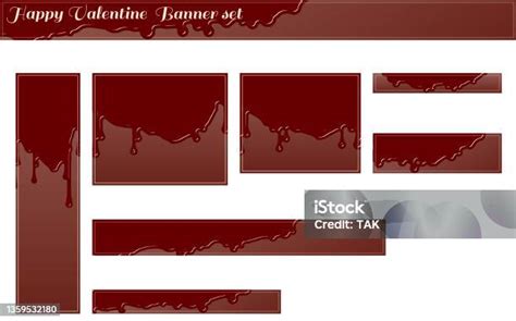 Spanduk Hari Valentine Latar Belakang Coklat Dengan Set Desain Cokelat