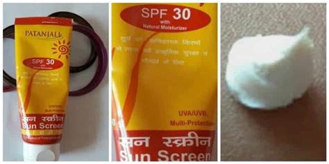 Patanjali Sunscreen Spf 30 Review Glossypolish