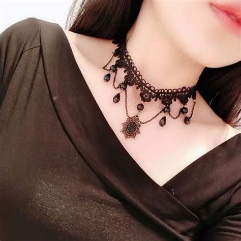 Gothic Velvet Choker Necklace For Women Outfit Galore