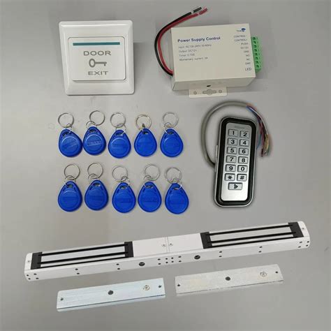 NAVKAR SYSTEMS Weatherproof RFID Pin Access Control System EM Lock Double Leaf Lbs At