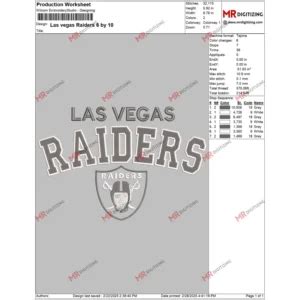 Las Vegas Raiders Embroidery Design Pes Jef Etc