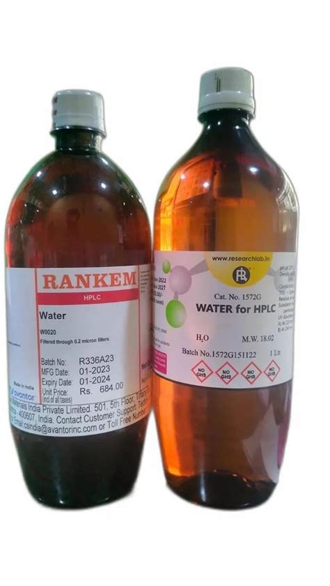 Water Hplc Grade At Best Price In Gwalior By Shiv Shakti Trading