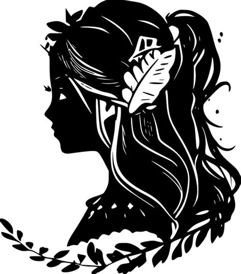 Ilustración de vector de icono aislado blanco y negro boho Vector Premium