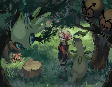 Nmn 0 Bayleef Celebi Hoothoot Lyra Pokemon Paras Nintendo