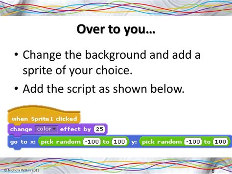 Scratch Lesson 6 Pptx Programming Languages Computing
