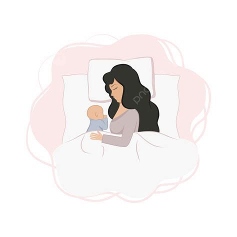 Gambar Ibu Dan Bayi Yang Baru Lahir Berbaring Di Tempat Tidur Dan Tidur Orang Ibu Kesehatan