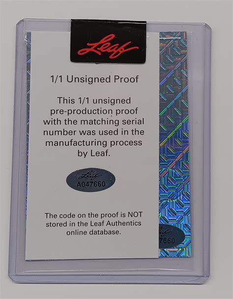 Leaf Metal Draft Derek Stingley Jr State Pride Pink Unsigned Of Pre Production Proof