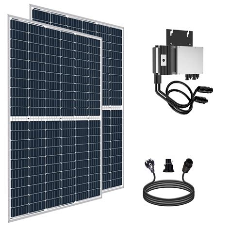 Kompletny Zestaw Fotowoltaiczny Na Balkon 720W Z Falownikiem NEP 600 EPP BLK 720 NEP 600 OWIFI