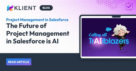 Yanick Abraham On Linkedin The Future Of Project Management In Salesforce Is Ai