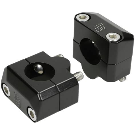 Stuurclamp Set Doppler Zwart Verhoogd Universeel 22mm Naar 286mm