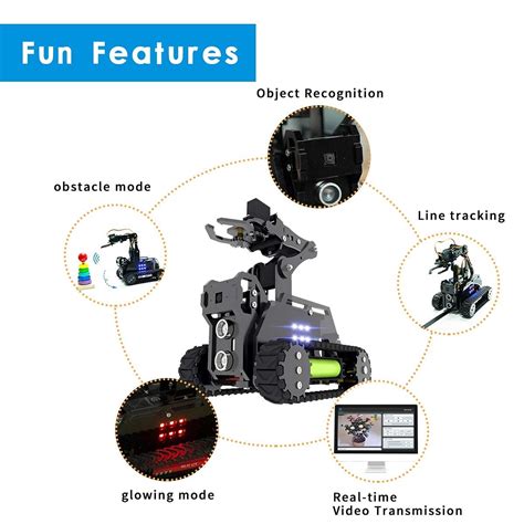 Buy Adeept Rasptank Wifi Wireless Smart Robot Car Kit For Raspberry Pi 43 Model Bb Tank