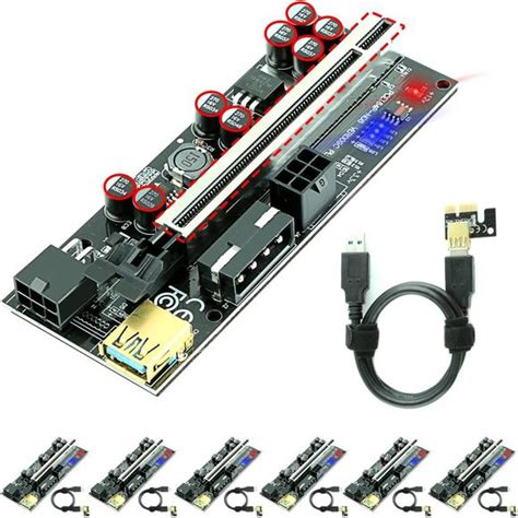 Ubit Computers Laptops Parts Ubit Pcie Riser For Bitcoin 6pin