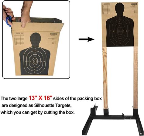 Highwild Adjustable Target Stand Base H Shape Design For Paper Shooting Targets USPSA IPSC