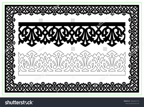 Border Design Laser Cnc Router Cutting Stock Vector Royalty Free