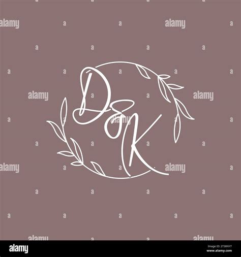 Dk Wedding Initials Monogram Logo Ideas Vector Graphic Stock Vector Image And Art Alamy