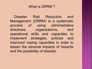 Concepts Of DRR SESSION 8 SLIDES Pptx Environment Science