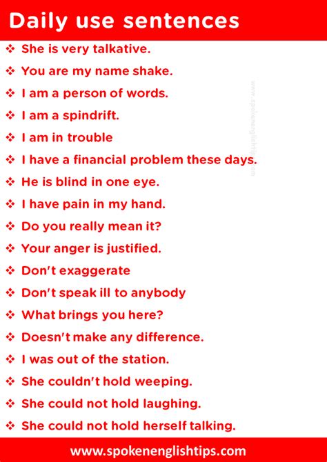 100 Daily Use English Sentences Conversations Artofit