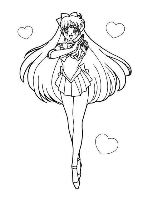 Sailor Moon Characters Coloring Pages At Free Printable Colorings Pages To