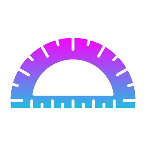 Protractor Generic Gradient Fill Icon Protractor Generic Gradient Fill Icon