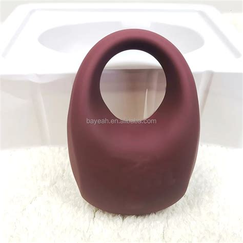 Men S 10 Frequency Vibration Lock Fine Ring Silicone Dual Cock Ring