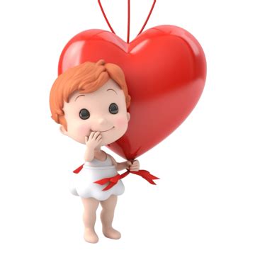 Cupid Angel Lifting Heart Cupid Angel Valentine PNG Transparent