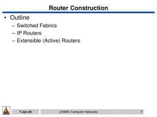 PPT Router Construction PowerPoint Presentation Free Download ID