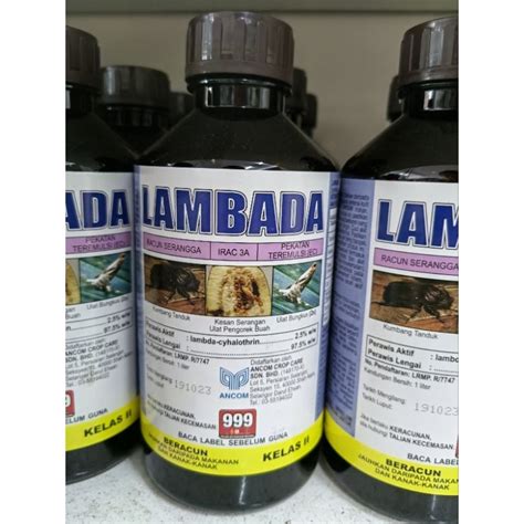1l Ancom Lambada Sama Dengan Sygenta Karate Alert Siloco Lambda Cyhalothrin 2 8 Racun
