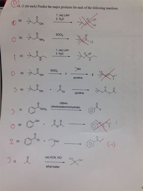 Solved Predict the major products for each of the following | Chegg.com