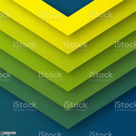Desain Abstrak Dengan Bentuk Geometris Dan Gradien Hijau Latar Belakang