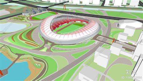 现代体育建筑su模型下载【id 1145253696】 知末su模型网
