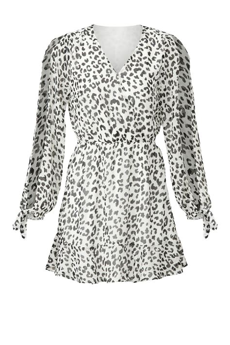 Leopard Print Surplice Dress By Great Jones Rent The Runway