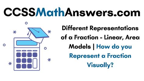 Different Representations Of A Fraction Linear Area Models How Do You Represent A Fraction