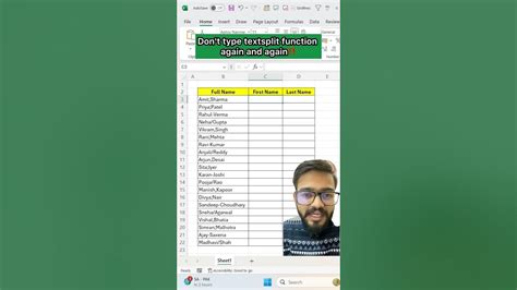 don t use textsplit in excel like this‼️instead use amazing trick