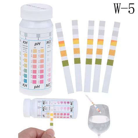 5 En 1 Bandelettes De Test Pour Eau Nitrate Nitrite PH 50 Bandes Maroc