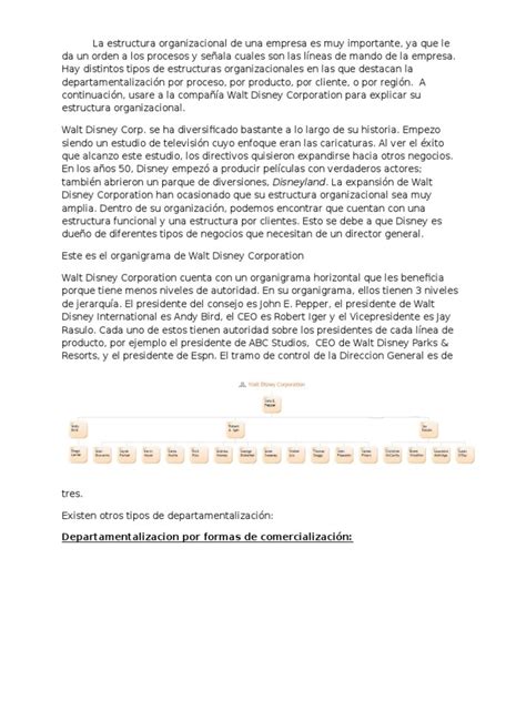 Disney Org Chart Pdf