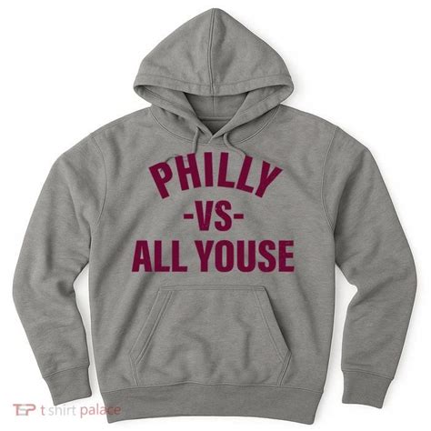 Philly Vs All Youse Funny Philadelphia Slang Retro Hoodie Tshirtpalace