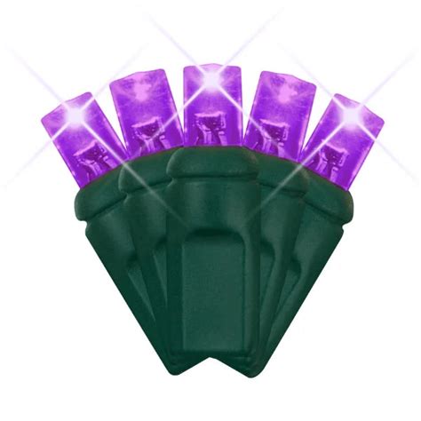Led Mini Lights 5mm Purple Twinkle Green Wire 6 Spacing Mimi Glows