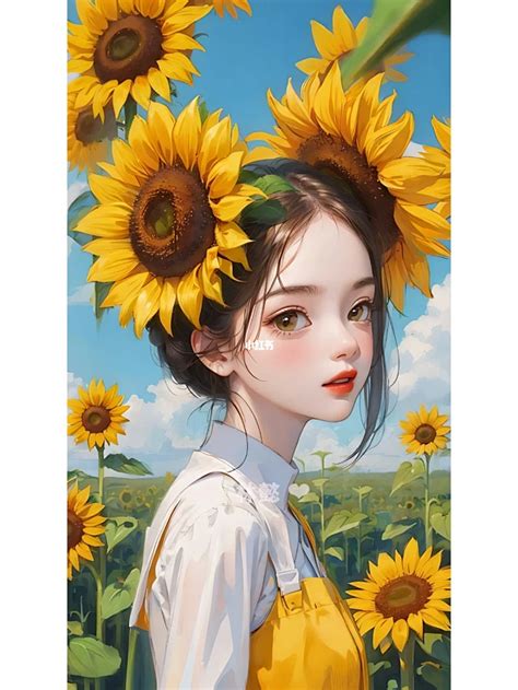 向日葵女孩 合集1 花瓣网