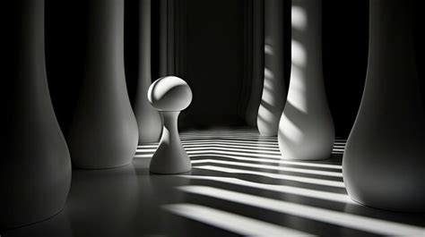 Interplay Of Light And Shadow In Modern Architecture Premium Ai