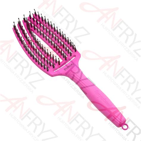 OLIVIA GARDEN Fingerbrush MEDIUM Neon Purple Sprzęt NARZĘDZIA FRYZJERSKIE Szczotki