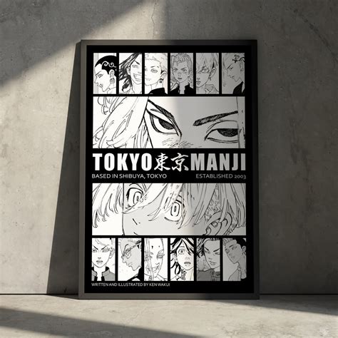 Toyko Revengers Poster Mikey Anime Art Print Manga Wall Decor Artwork
