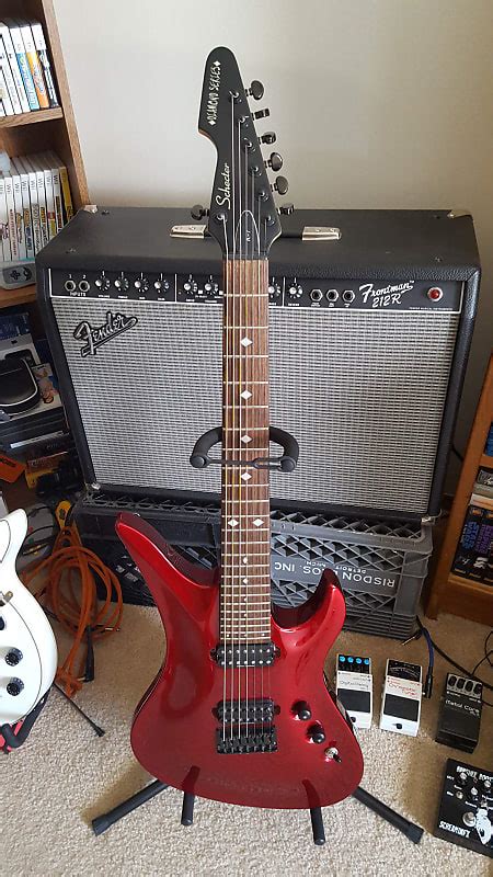 Schecter Avenger A7 1998 Blood Red 7 String Synyster Gates Reverb