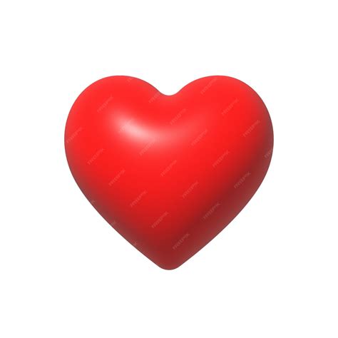 Premium Photo Red Heart Shape Icon Like Or Love Symbol For Valentine