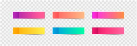 다른 다채로운 포스트 노트 스티커 벡터 컬렉션 그림자 템플릿이있는 스티커 테이프 포스트 노트 용지 텍스트 에 배치합니다 0명에 대한 스톡 벡터 아트 및 기타 이미지 Istock