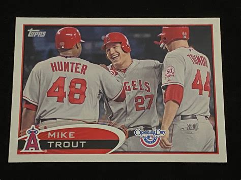 Mint 2012 Topps Mike Trout Opening Day 85 Baseball Card