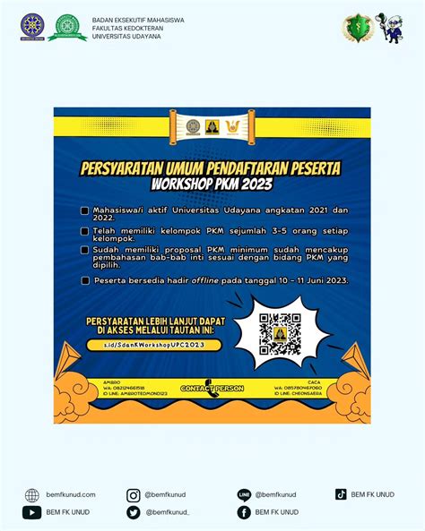 Pengumuman Open Recruitment Workshop Udayana PKM Center BEM FK UNUD