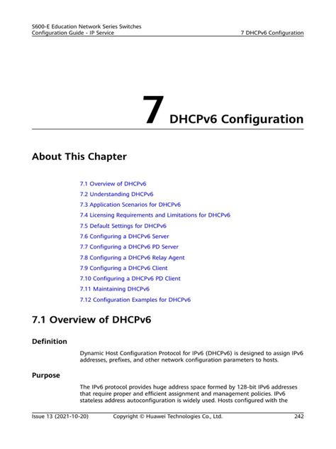 01 07 Dhcpv6 Configuration Pdf